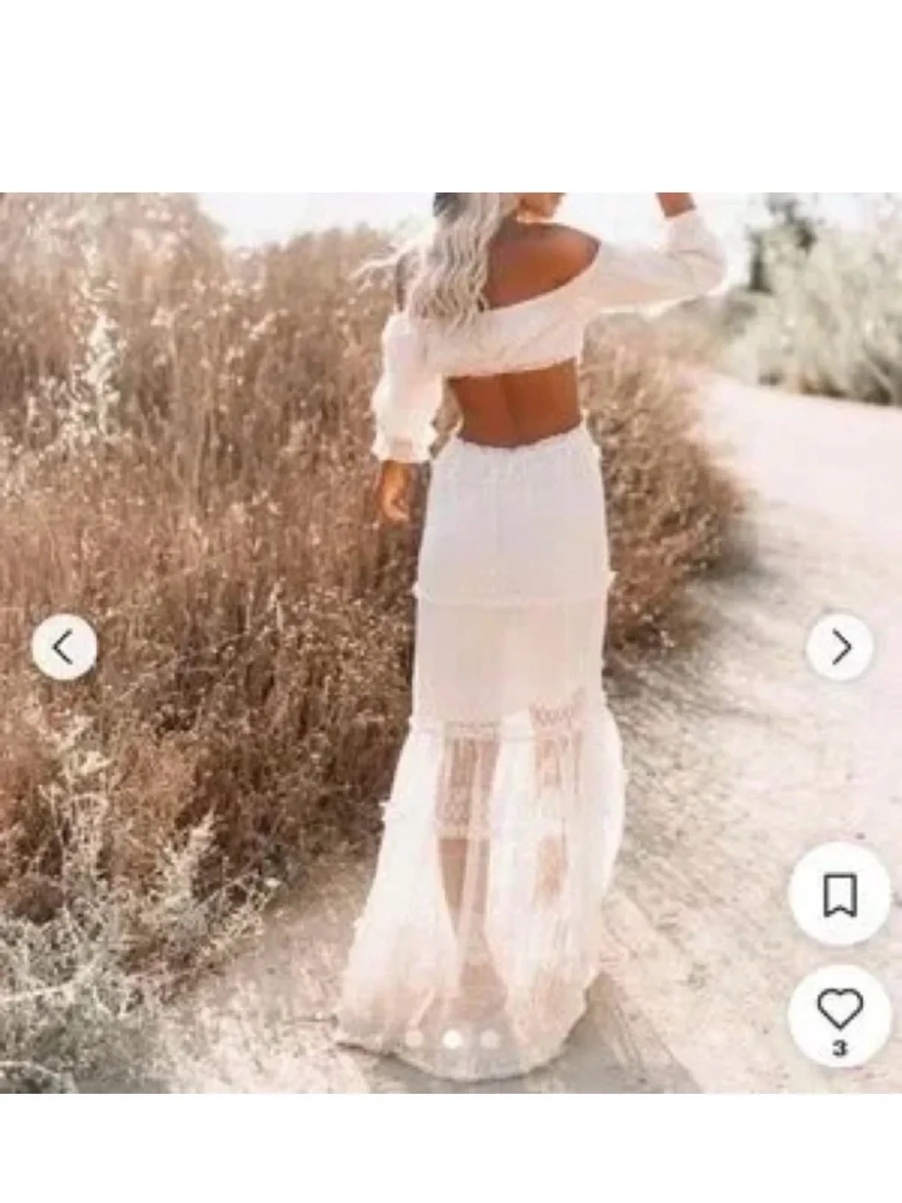 Skylar Rose | Dresses | Boho Offshoulder Cream Lace Maxi Dress | Poshmark
